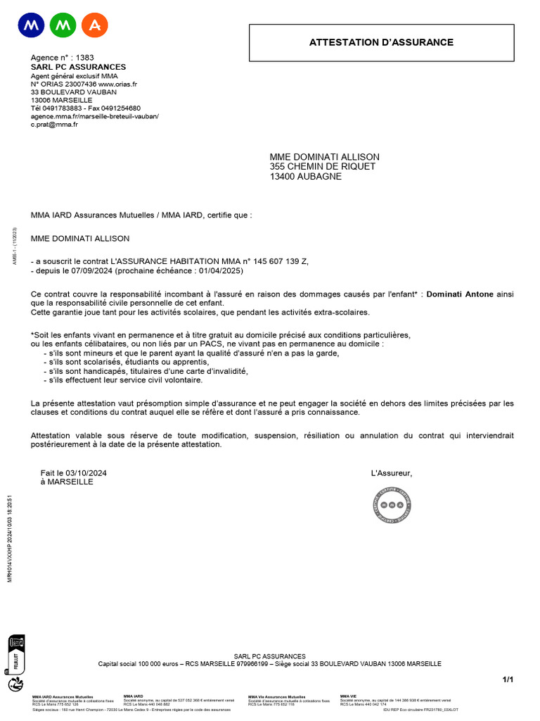 Attestation d'assurance digitale : entrée en vigueur au 1er janvier